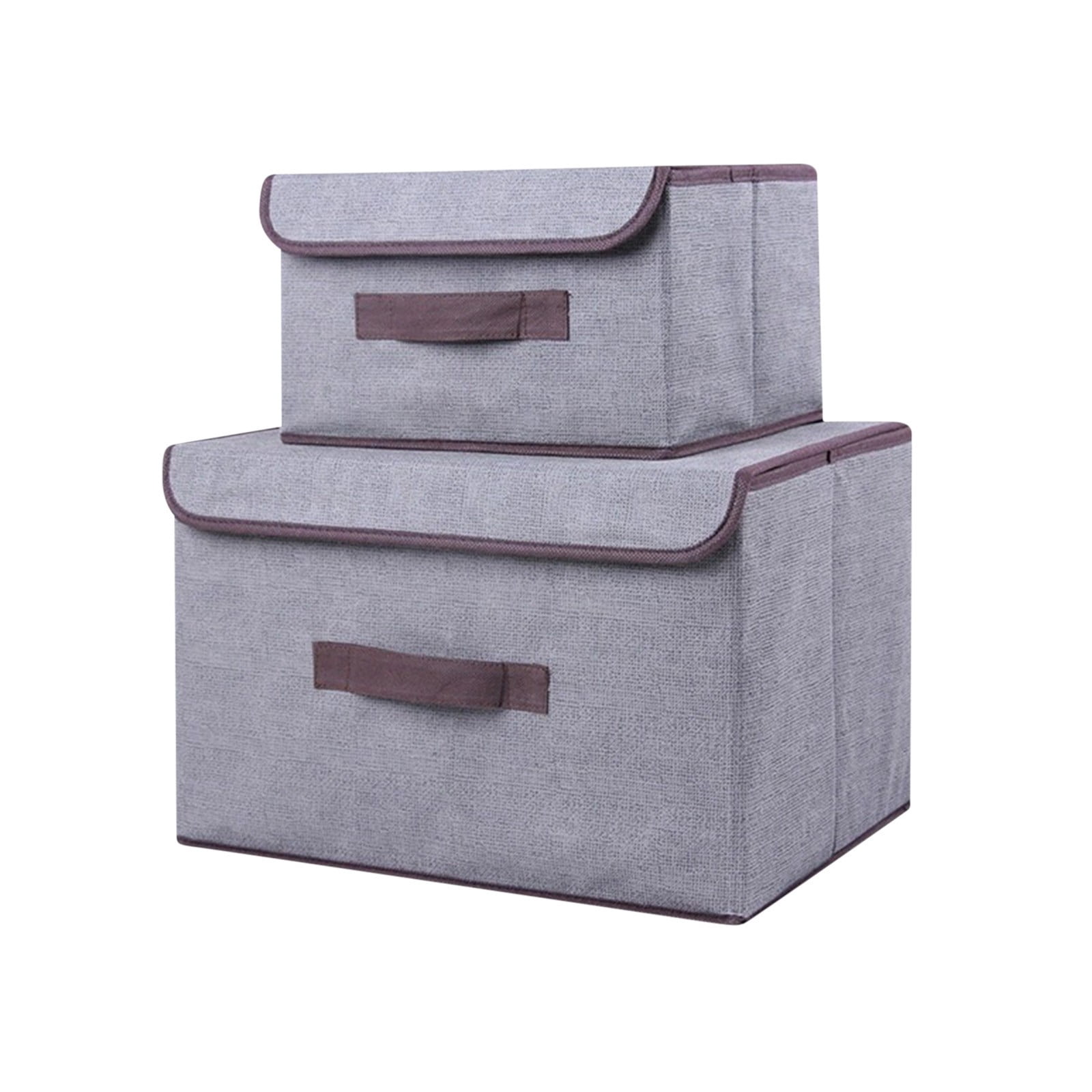 Bocqde Clearance Storage Bins for Clothes 2-pack Large,Small Flip ...