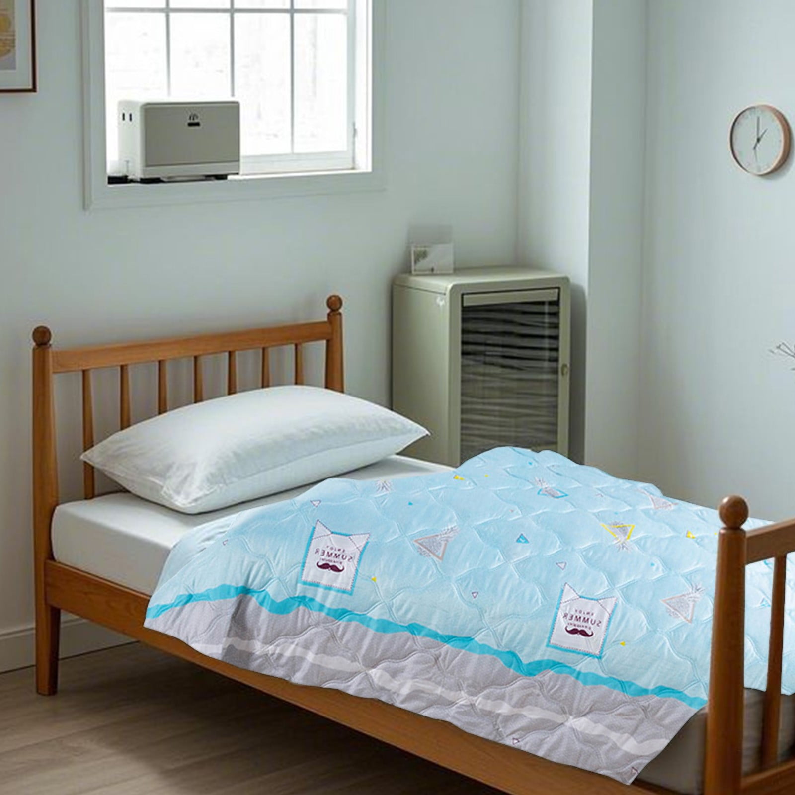 Qholemyo Cooling Blanket -friendly Plain Printed Washed Summer Quilt ...