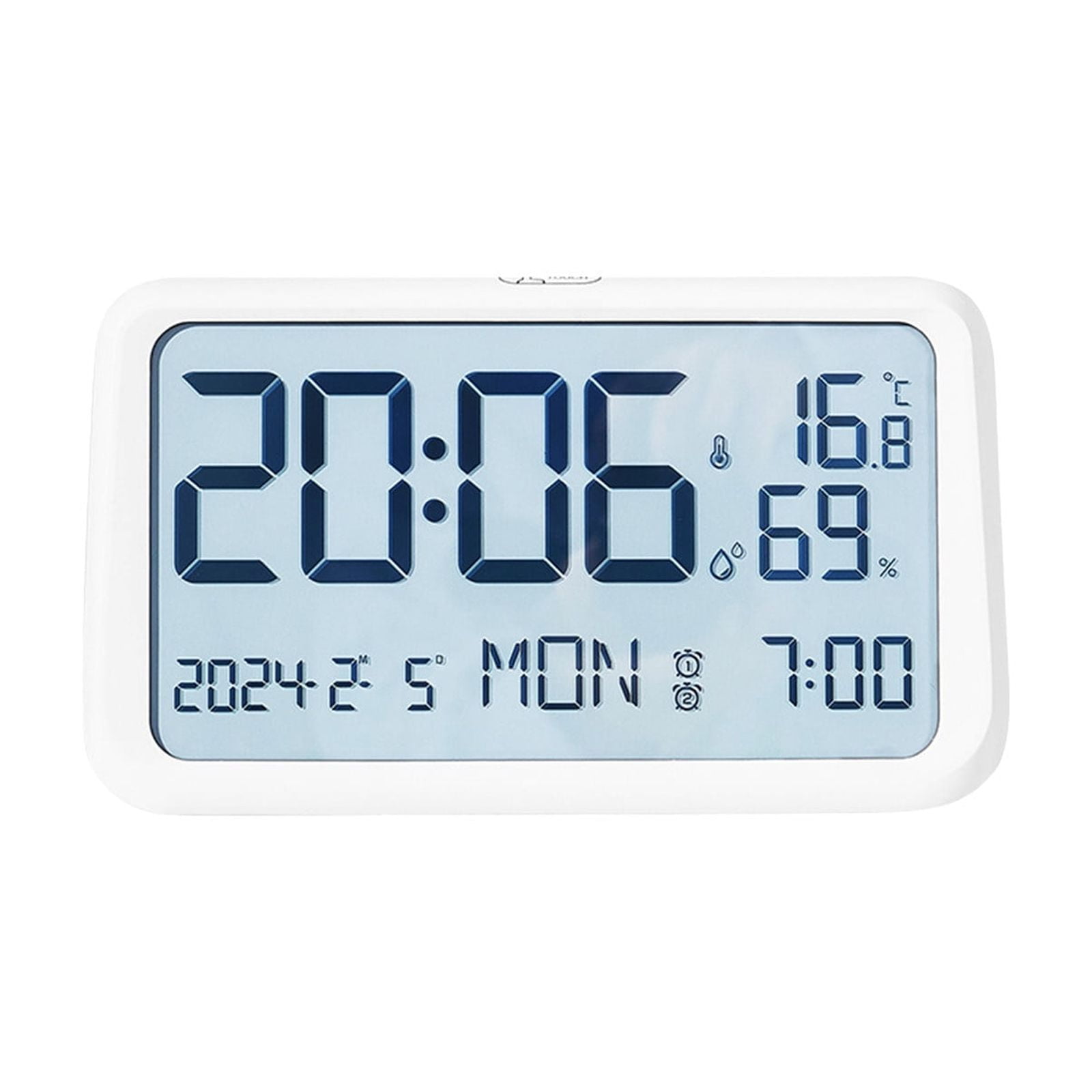 Bocqde Desk Calendar 2025 Multi Function Digital LCD Large Screen ...