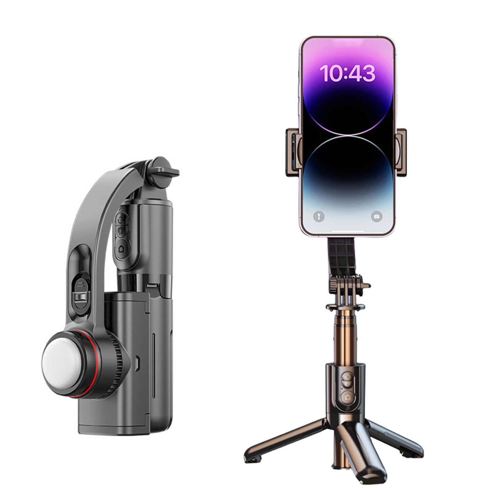 Bocqde Outdoor Travel Photography Handheld Gimbal Selfie Stick With ...