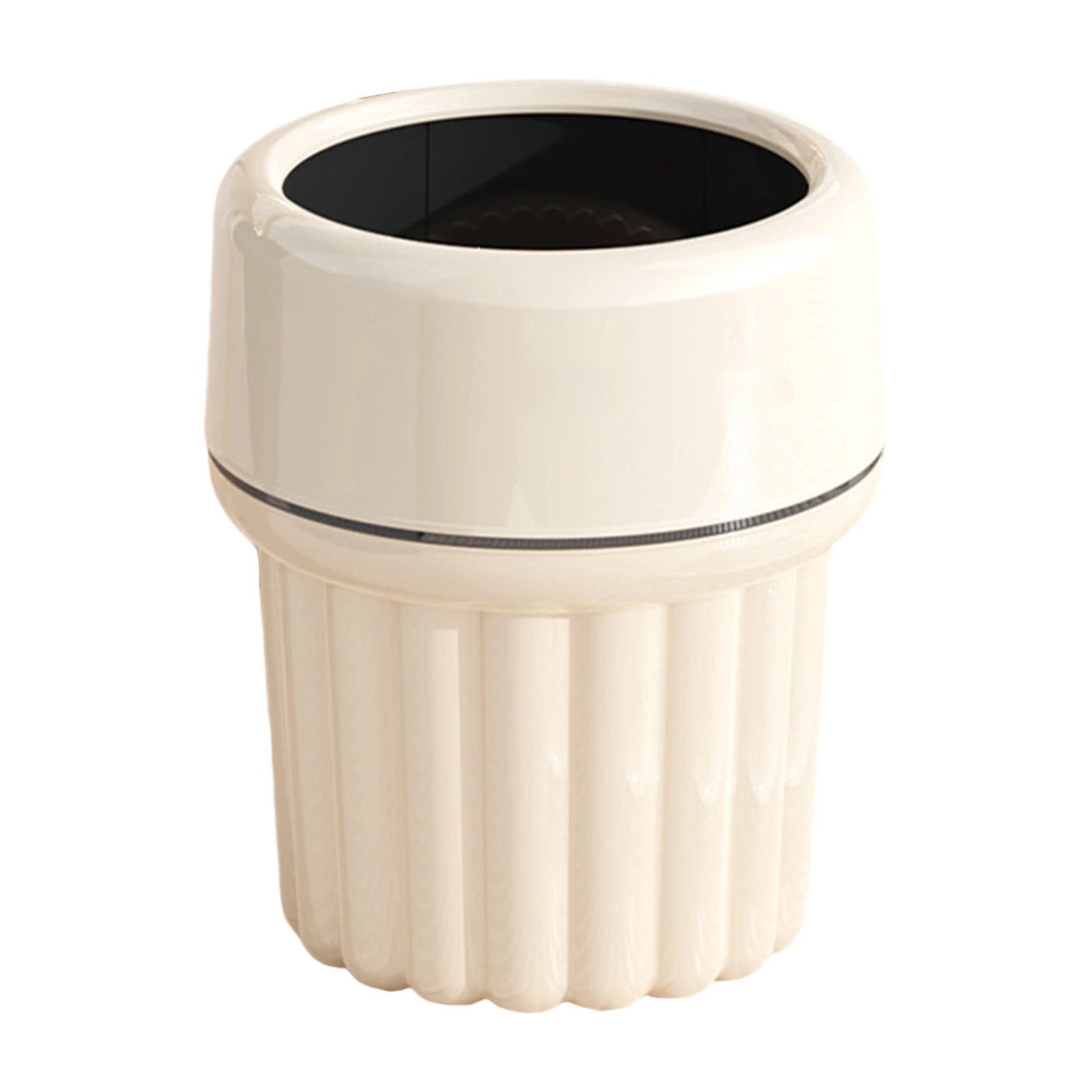 Bocqde Plastic Round Trash Can With Inner Bucket Double 12L Waste Bin ...