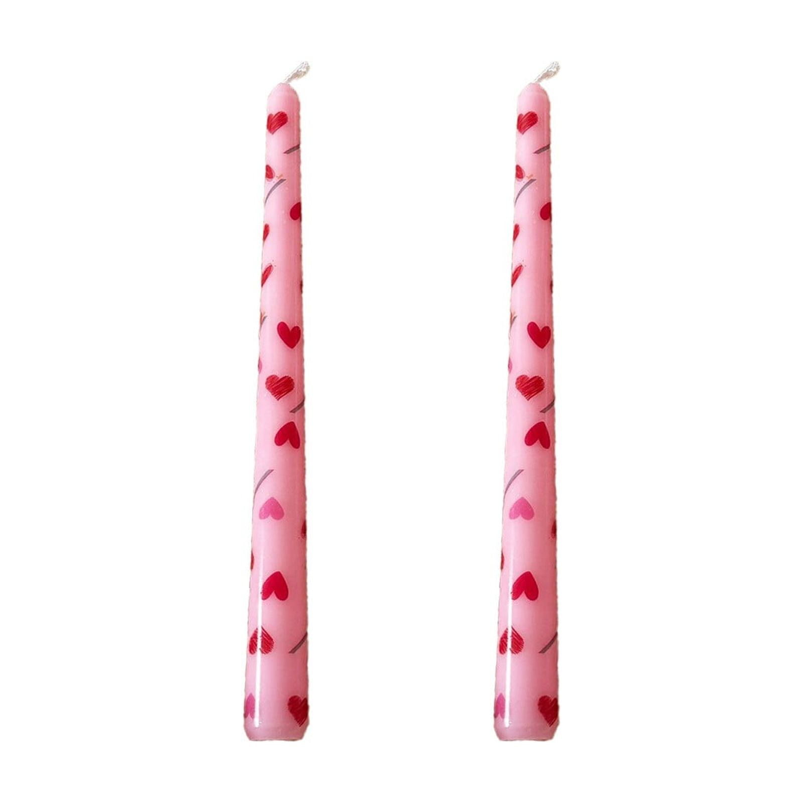 Bocqde Printed Long Pole Candle Romantic Wedding Candlelight Dinner ...
