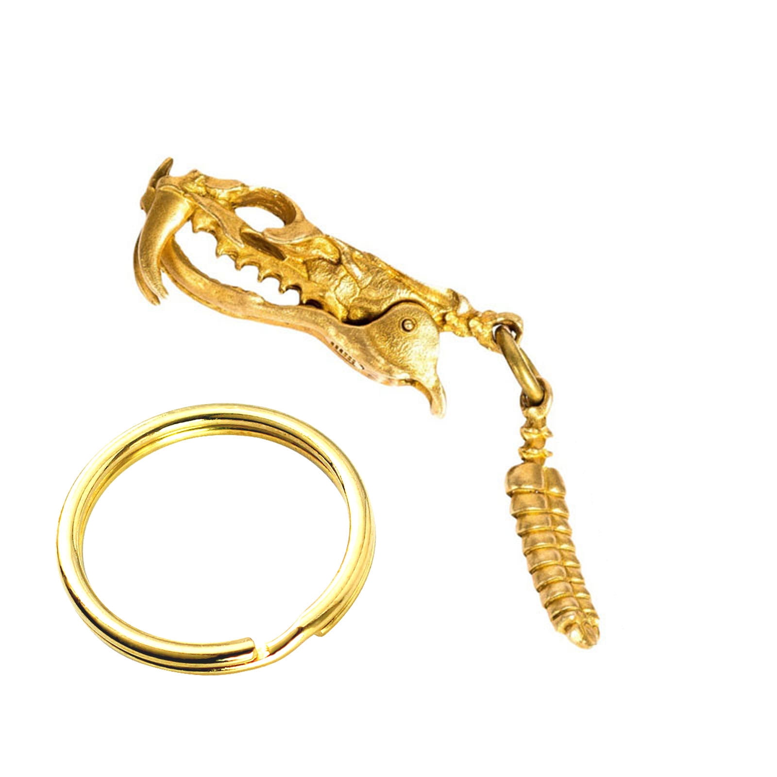 Bocqde Toddler Toys Snake Skull Rattlesnake Tail Keychain Vintage Old ...