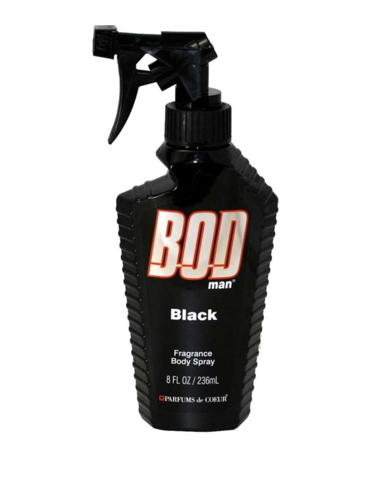 Bod Man Black Fragrance Body Spray 8.0 Oz / 236 Ml - Walmart Business ...