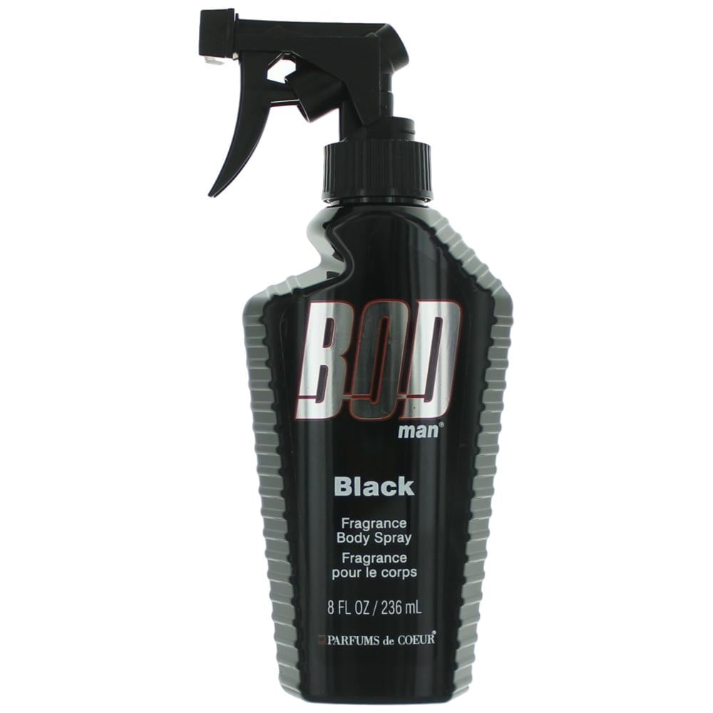 Bod Man Black by Parfums De Coeur, 8 oz Frgrance Body Spray for Men ...