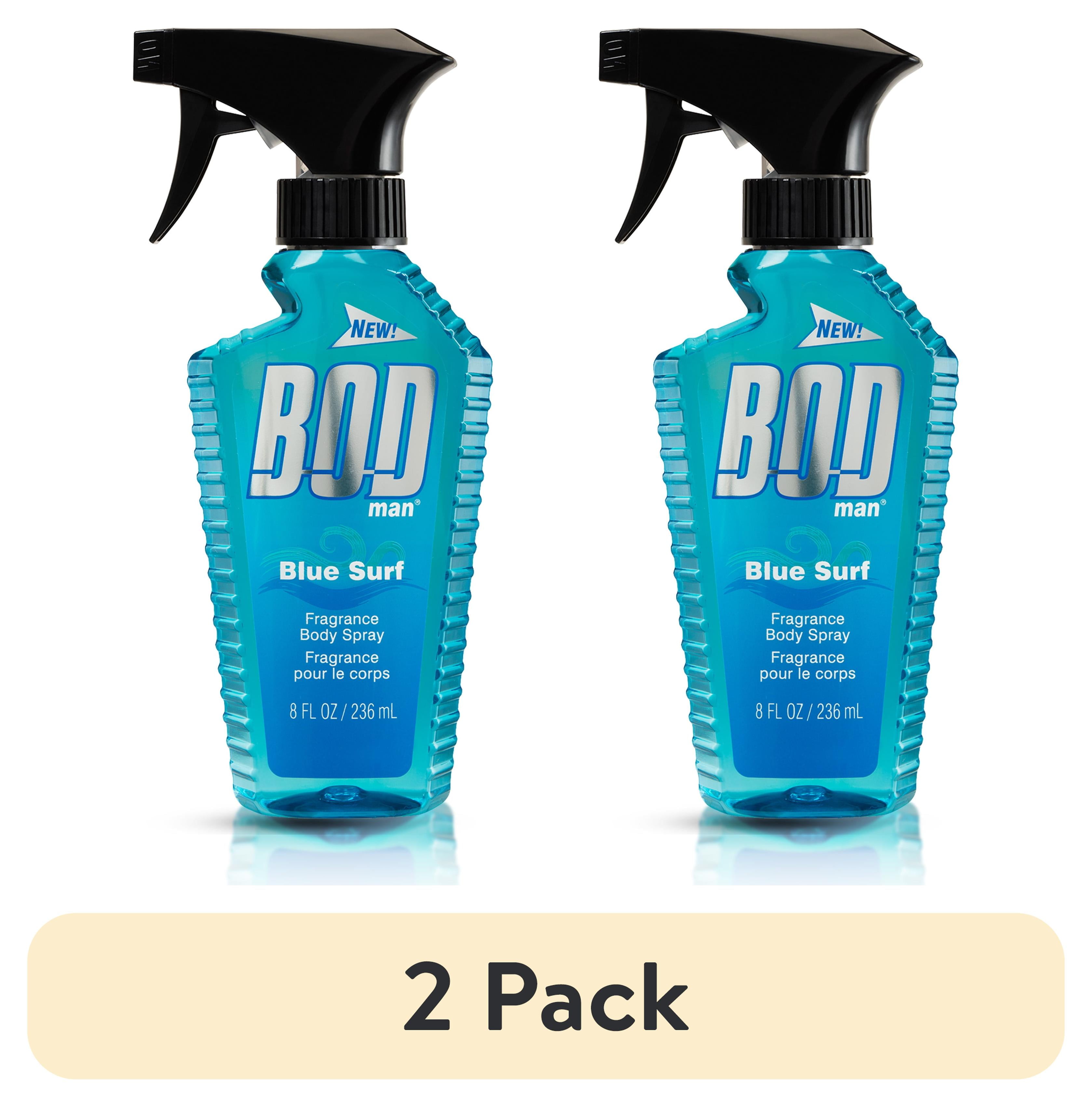 (2 pack) Bod Man Blue Surf Fragrance Body Spray, 8 fl oz - Walmart.com