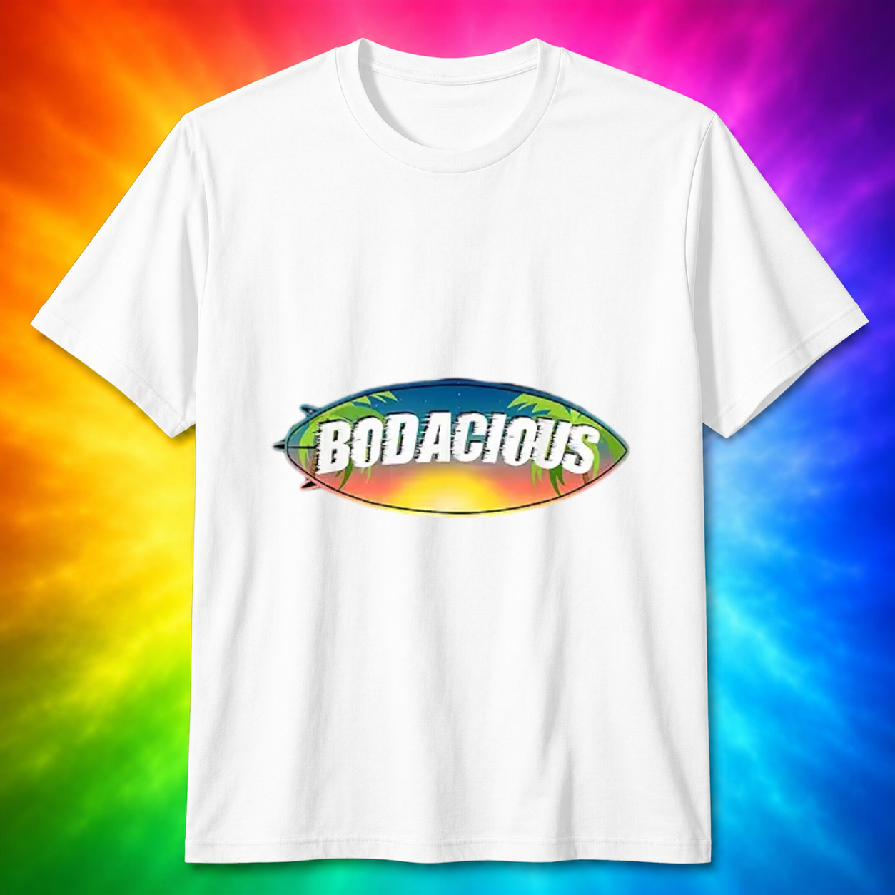 Bodacious 1980s Surfer Slang Neon Surfboard Wave Rider Unisex T-shirt ...