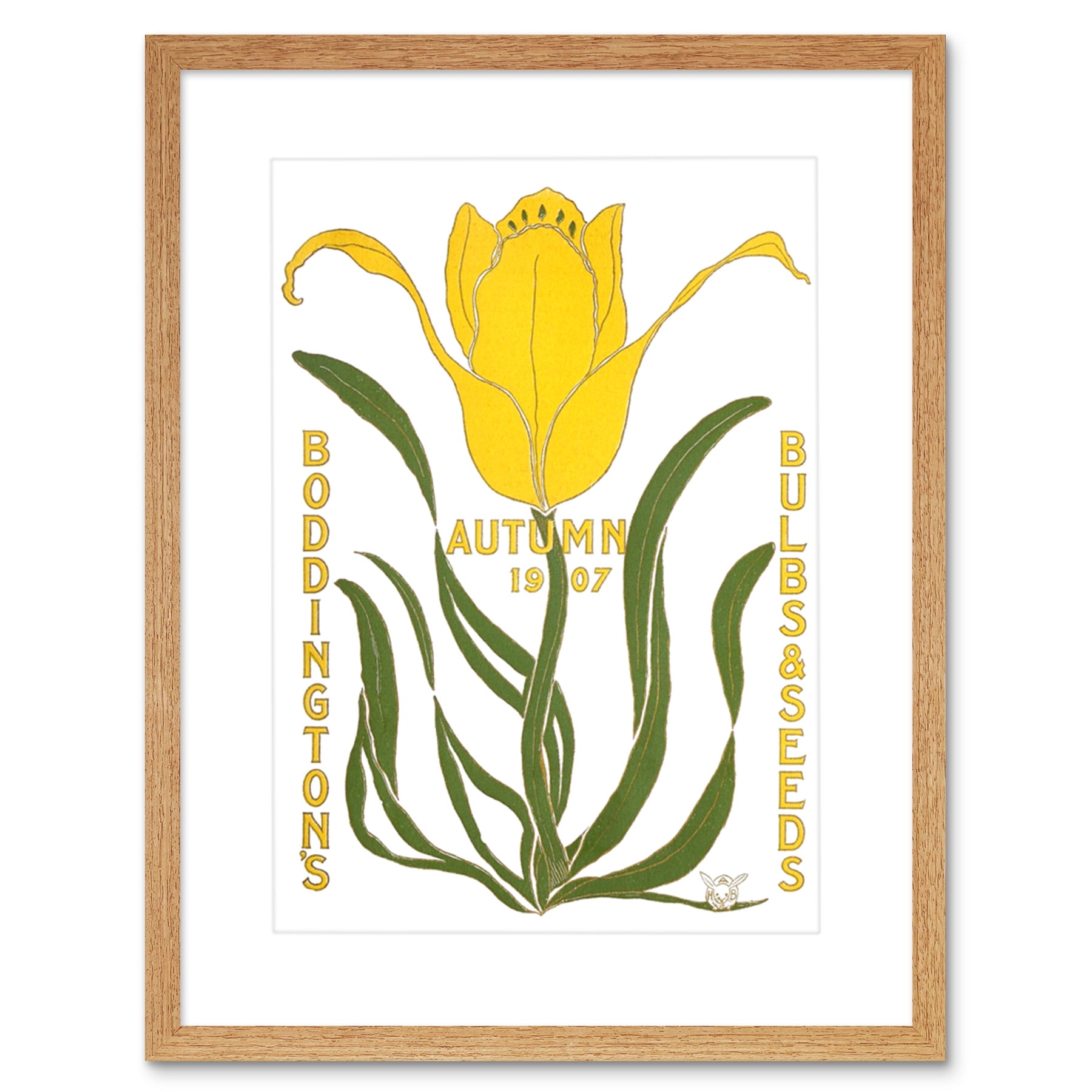 Boddingtons Bulbs Seeds Autumn 1907 Artwork Framed Wall Art Print 9X7 ...