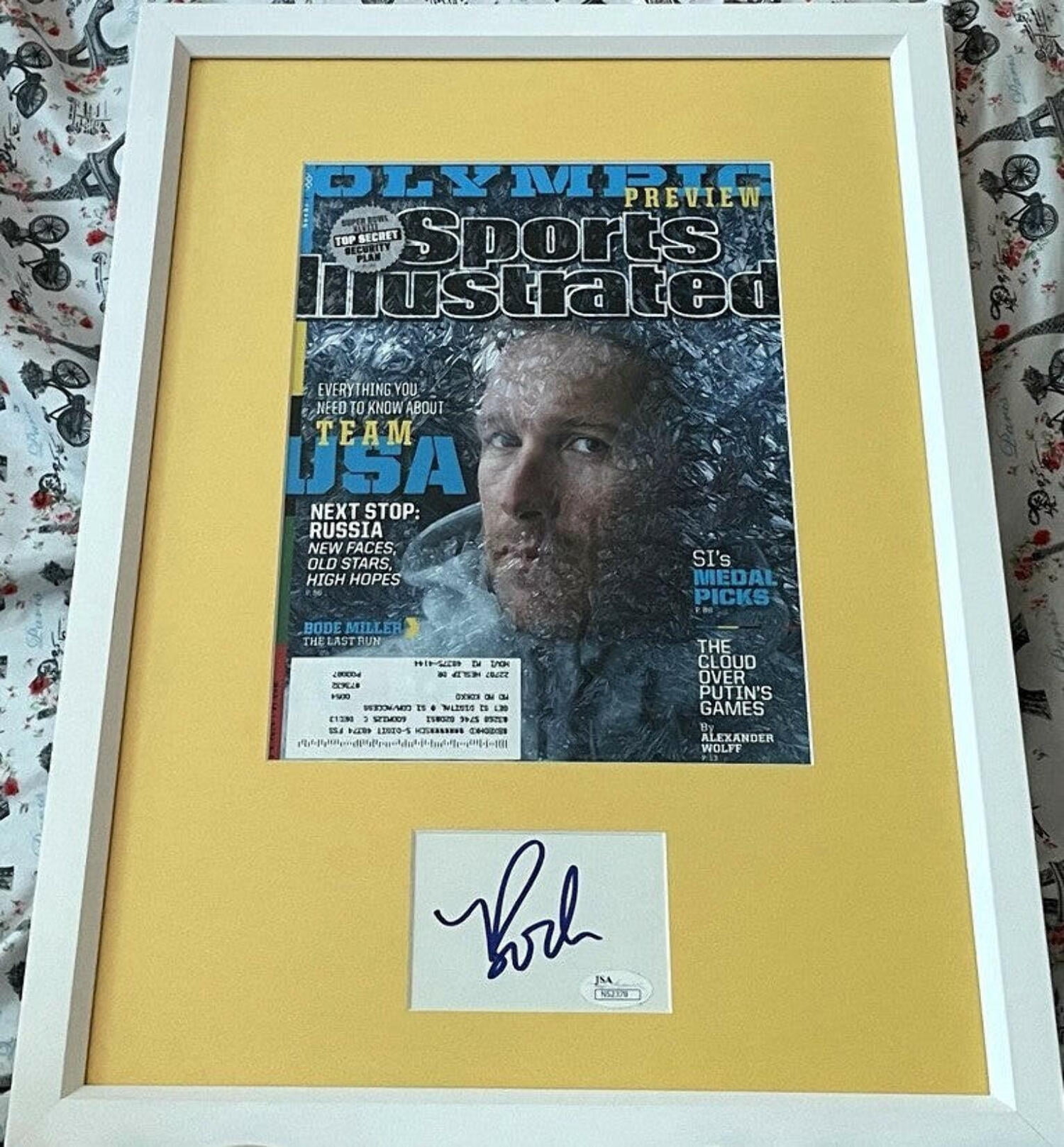 Bode Miller autograph framed with 2014 Winter Olympics Sports ...