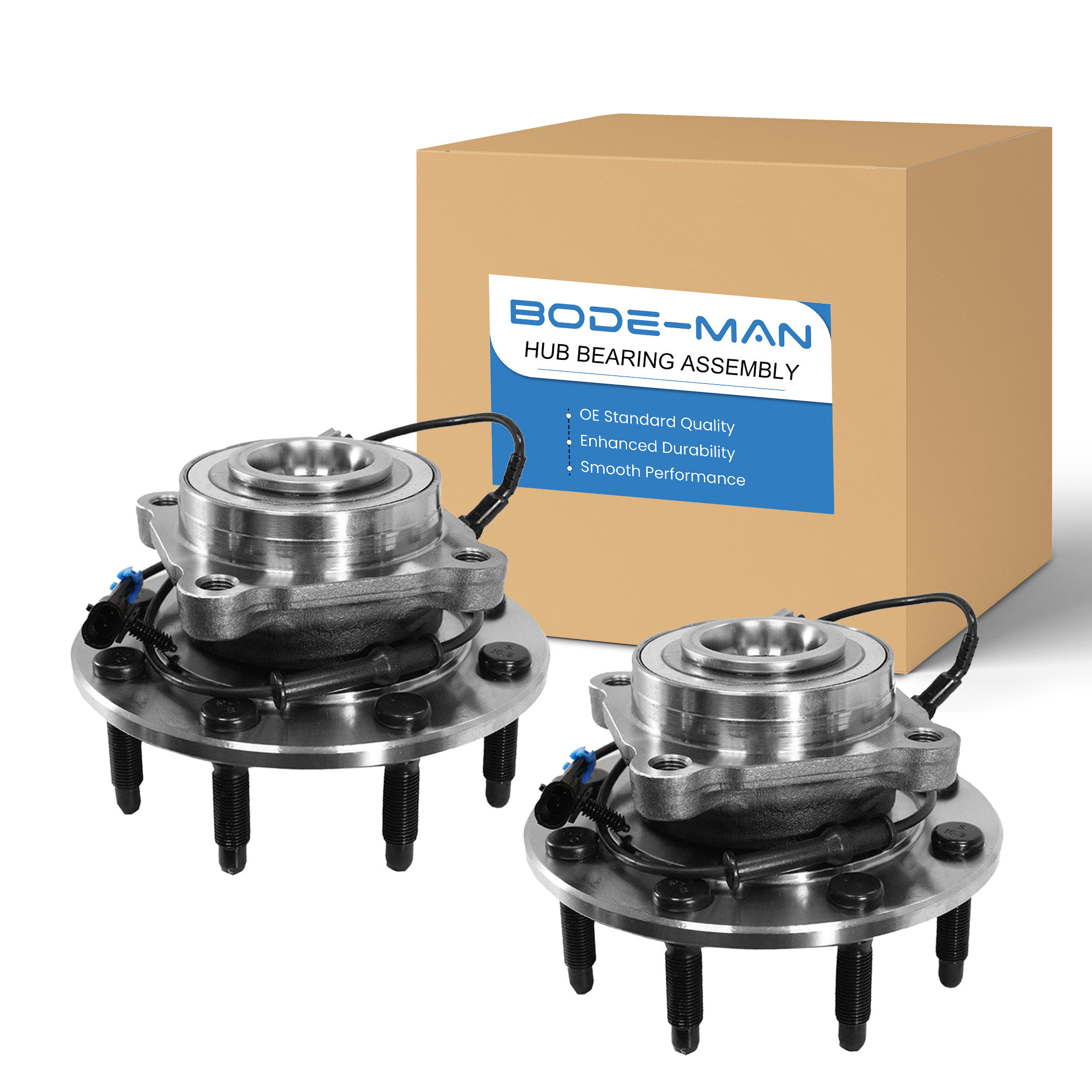Bode-man Pair 8 LUG Front Wheel Hub and Bearing Assembly for 2007-2010 ...