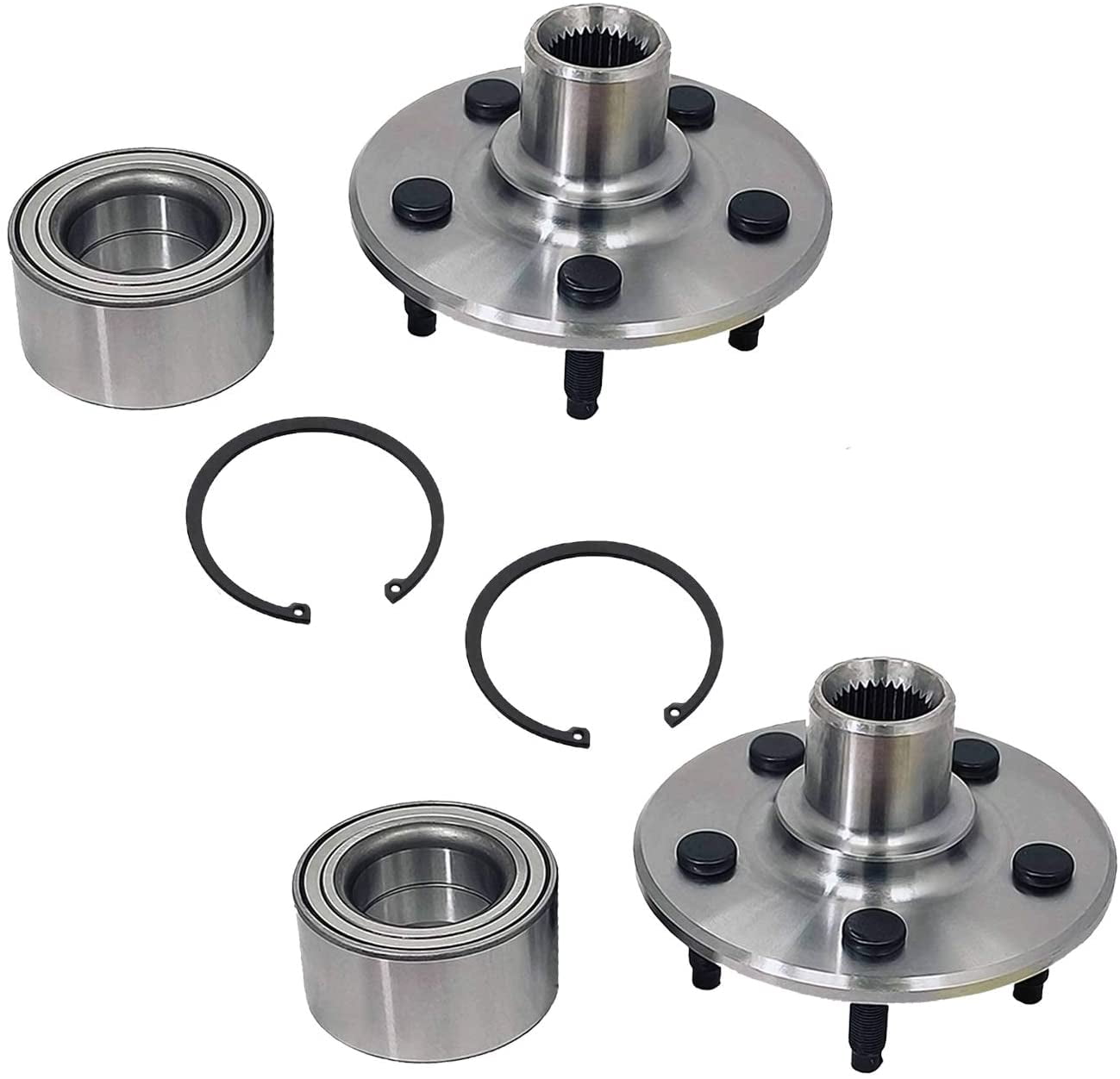 Bode-man Pair Rear Wheel Hub and Bearing Assembly for 2007-10 Ford Explorer Sport Trac/ 2002-10 ...