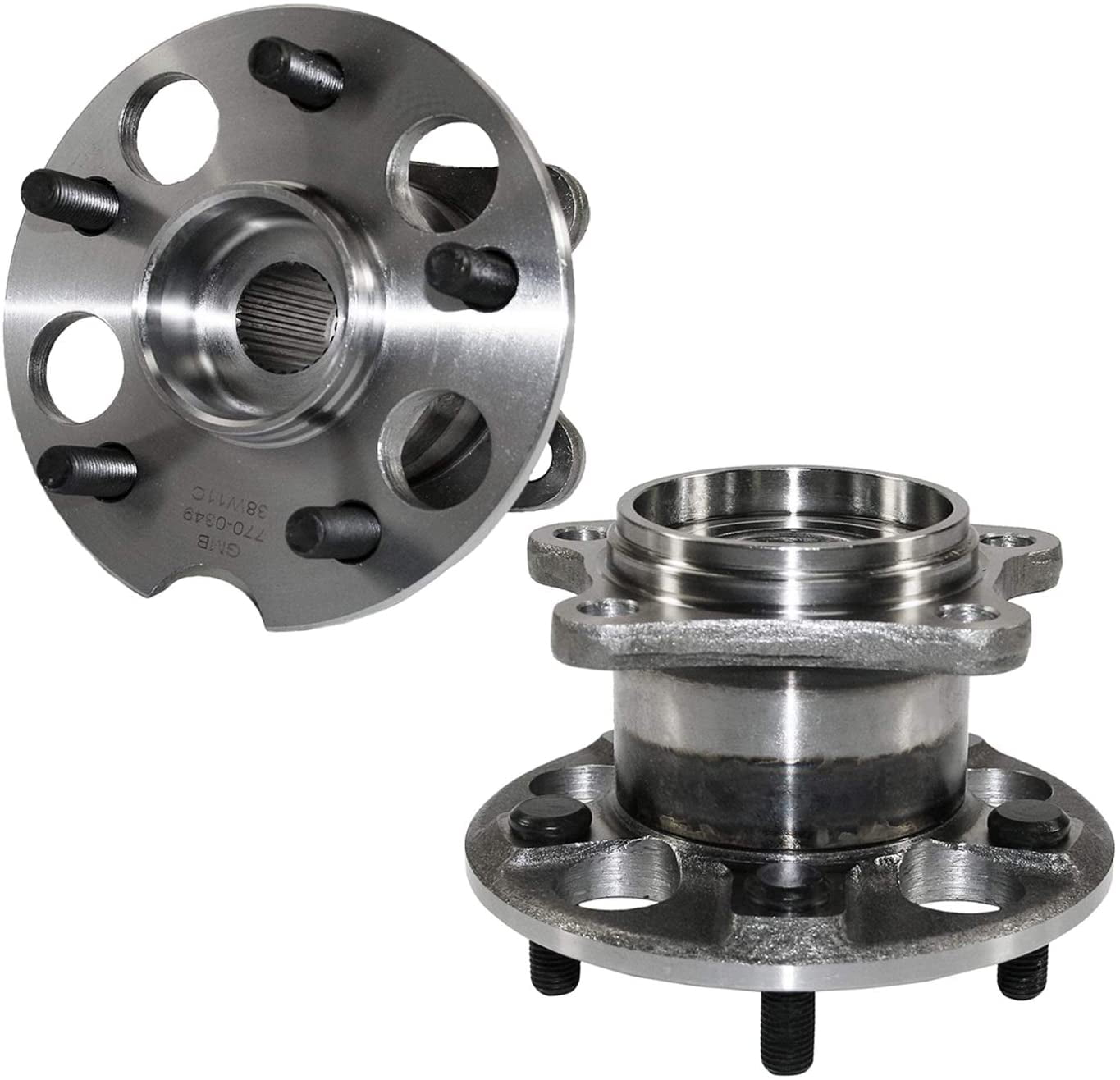 Bode-man Pair Rear Wheel Hub and Bearing Assembly w/ABS for 2004-2013 ...