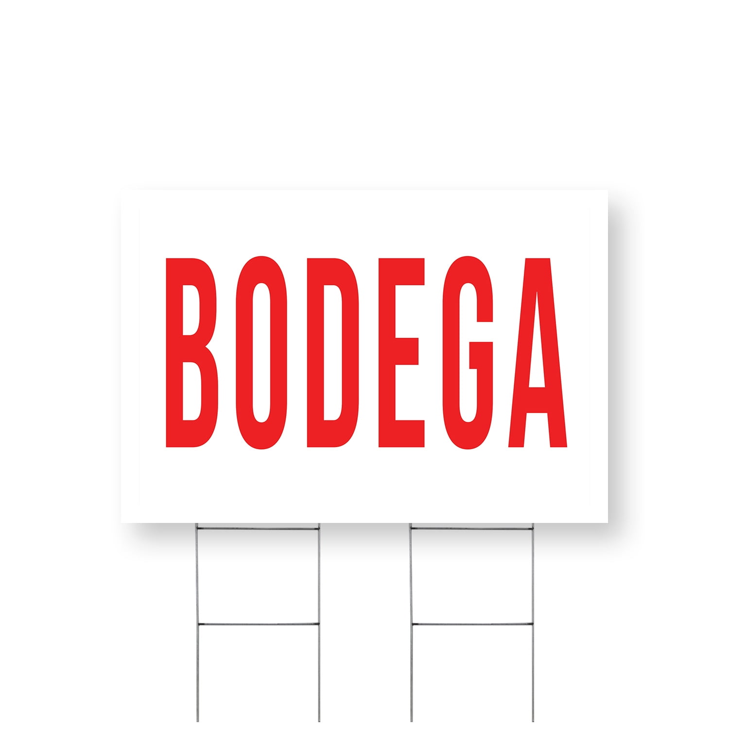Bodega Yard Sign 24 Inch x 36 Inch Double Sided Weatherproof Heavy-Duty ...