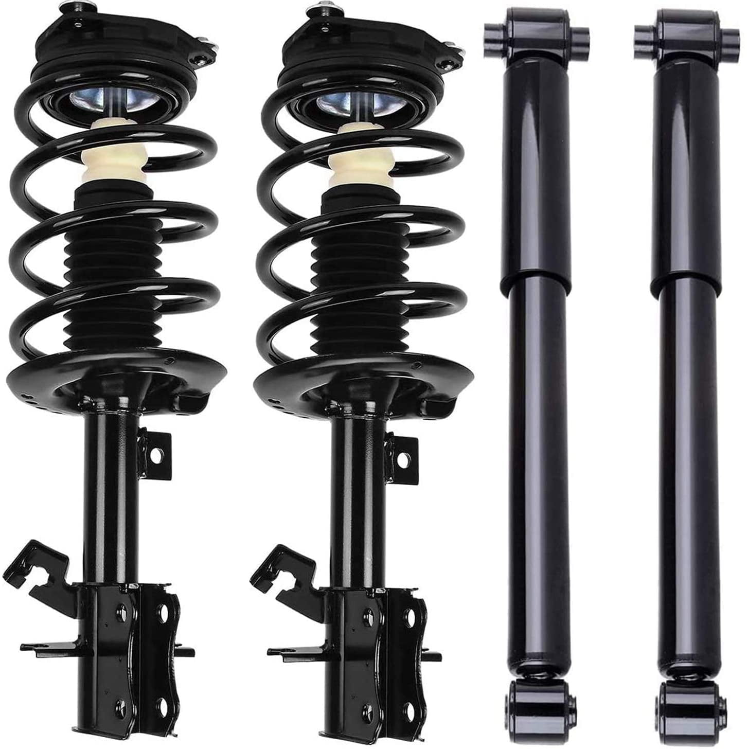 Bodeman 4PC Complete Front Strut & Coil Spring and Rear Absorber Shocks ...