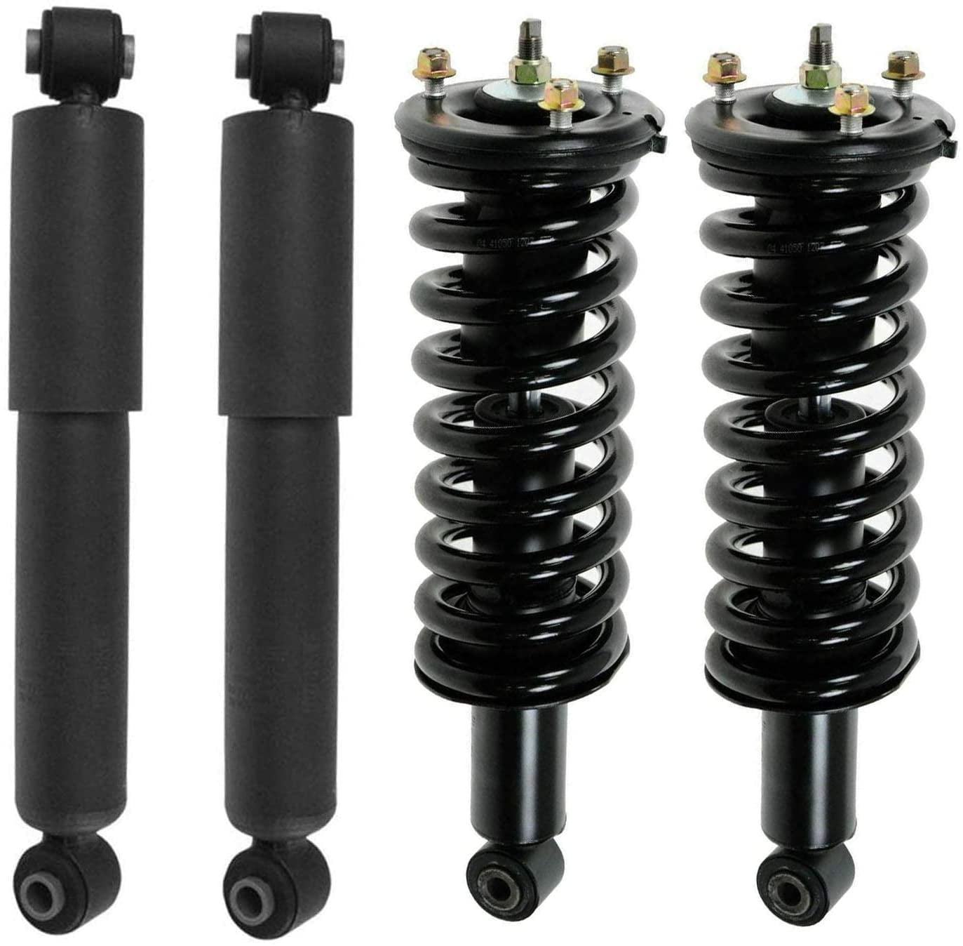 Bodeman 4pc Front Strut And Coil Spring Assemblies Rear Shock Absorber