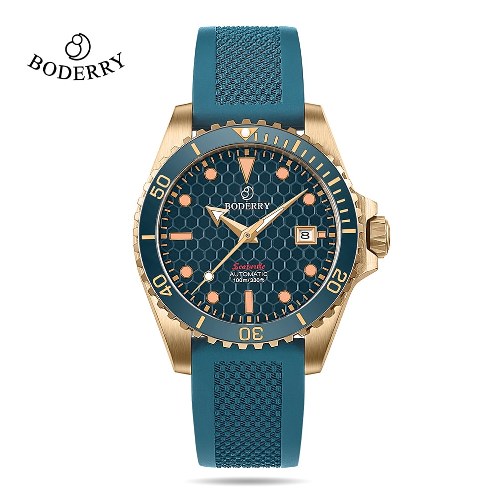 Boderry Bronze Watch Seaturtle Titanium Diver Luxury Wristwatch ...