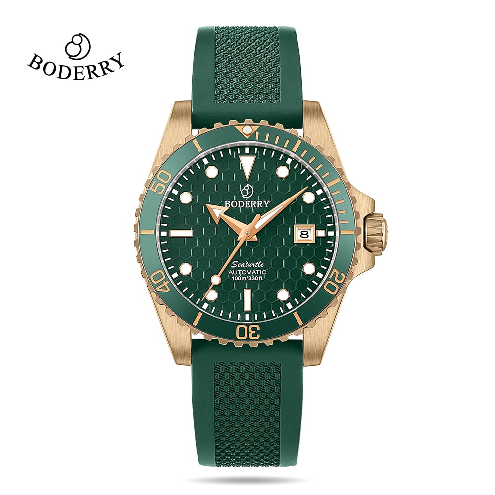 Boderry Bronze Watch Seaturtle Titanium Diver Luxury Wristwatch ...