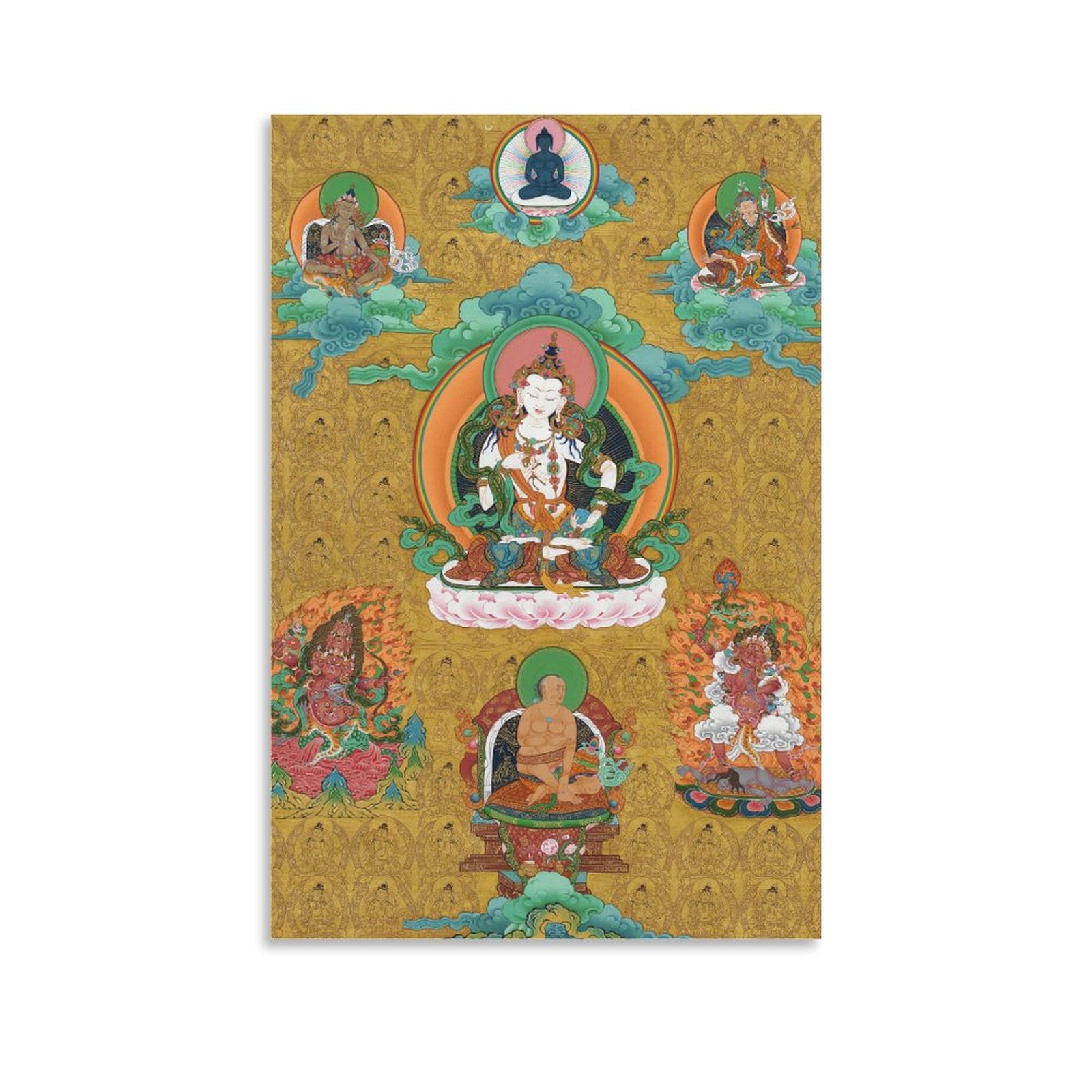 Bodhisattva Tibetan Thangka Painting Posters (25) Room Aesthetic Poster ...