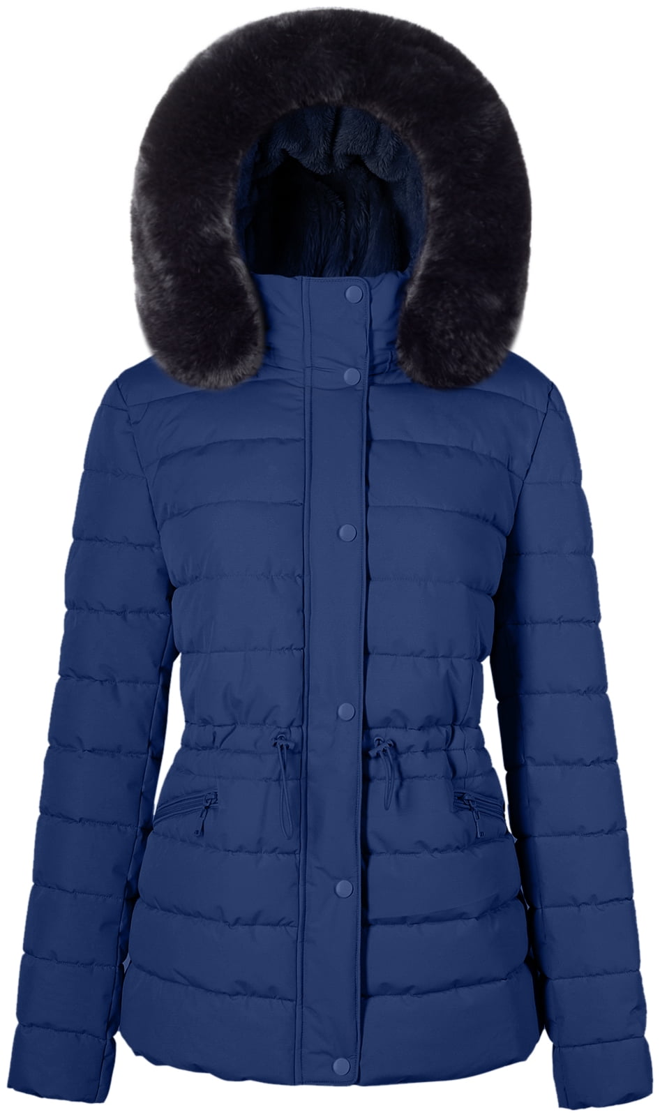 BodiLover, Women's, Winter Quilted Puffer Short Coat Jacket Plus ...