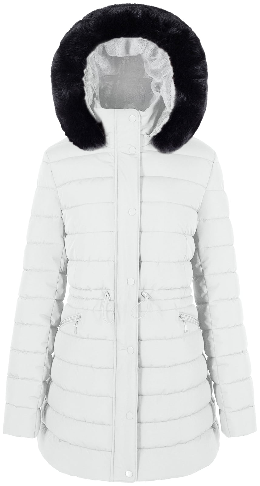 BodiLover, Women's, Winter Quilted Puffer Short Coat Jacket Plus ...