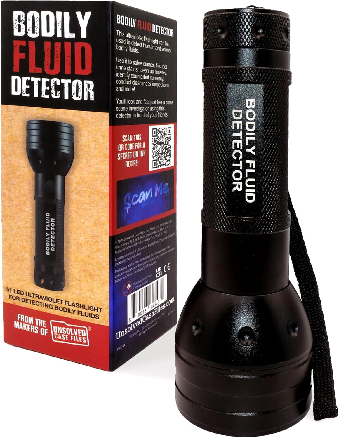 Bodily Fluid Detector - Precision UV Flashlight for Crime Scene ...
