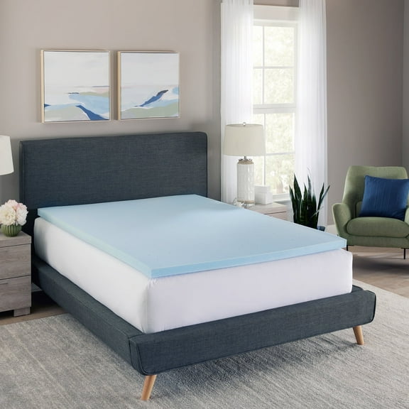 Bodipedic Essentials 3-inch Gel-Infused Memory Foam Mattress Topper, Twin XL - Walmart.com
