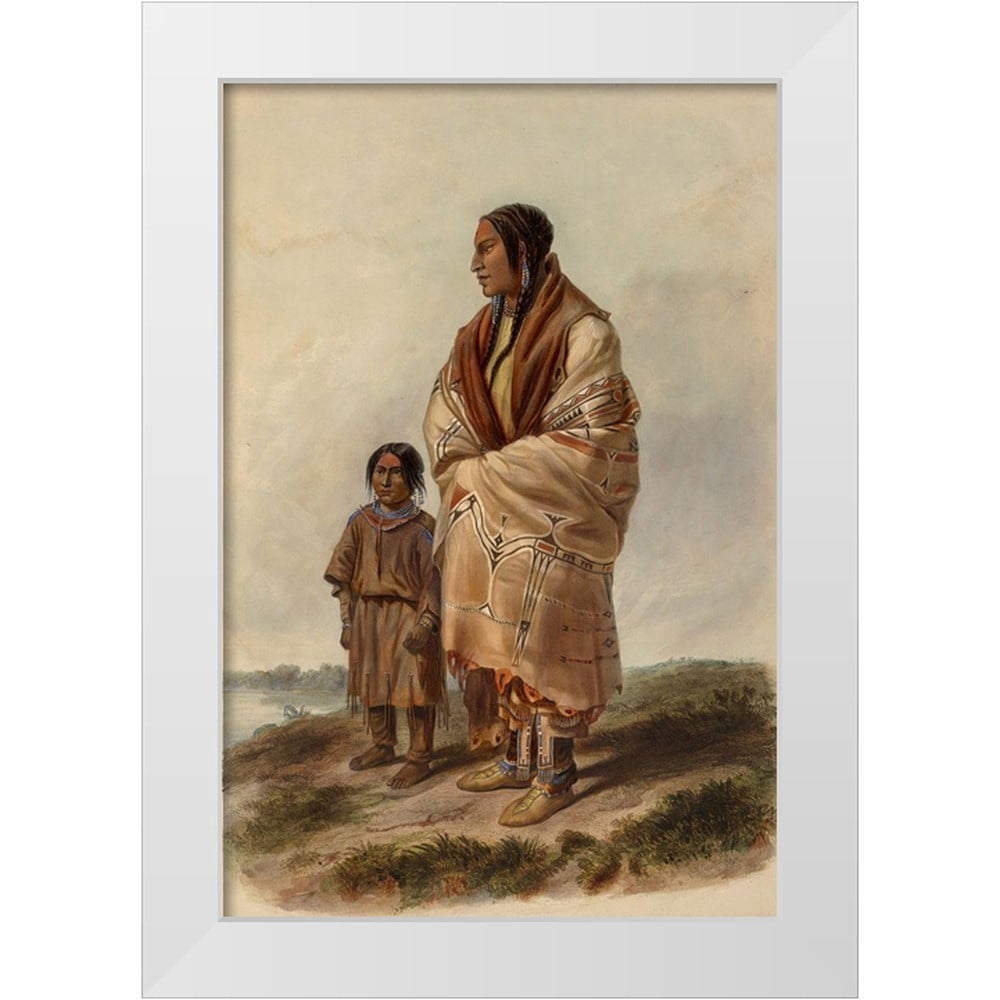 Bodmer, Karl 11x14 White Modern Wood Framed Museum Art Print Titled ...
