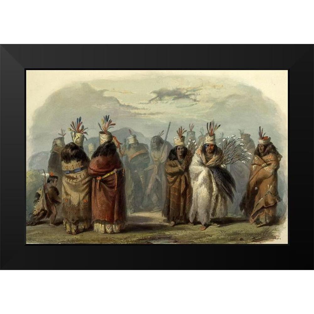 Bodmer, Karl 14x11 Black Modern Framed Museum Art Print Titled - Dance ...