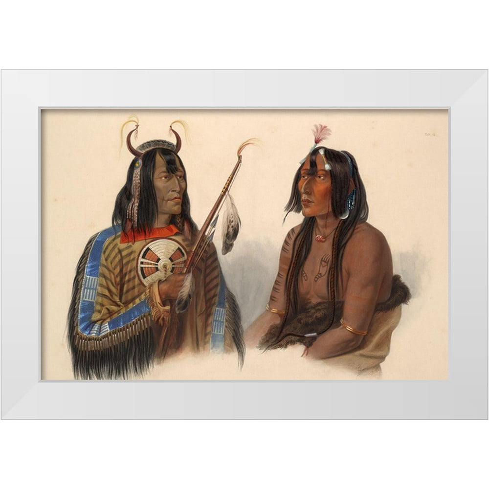 Bodmer, Karl 14x11 White Modern Wood Framed Museum Art Print Titled ...
