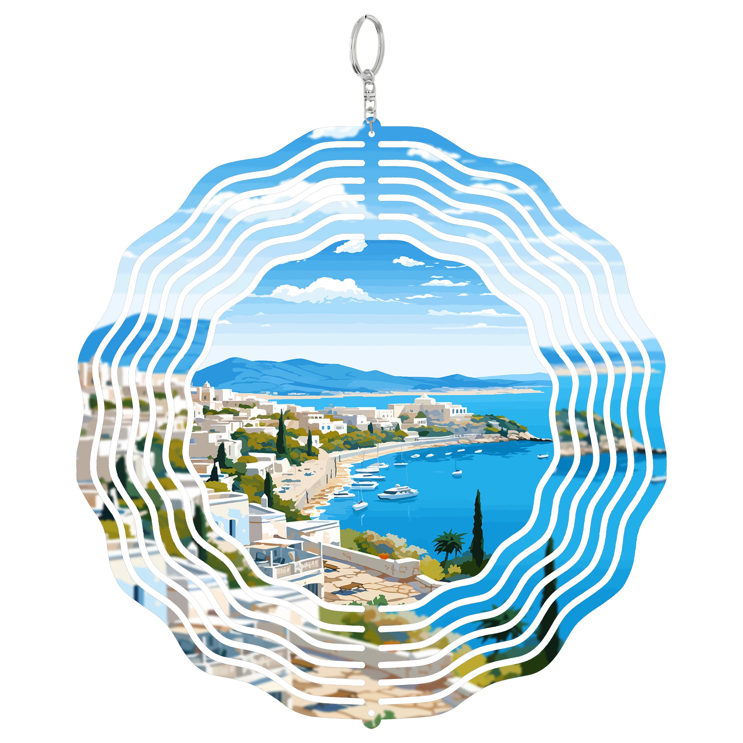 Bodrum Turkey Castle Of St Peter 3D Wind Spinner Stainless Steel Garden ...