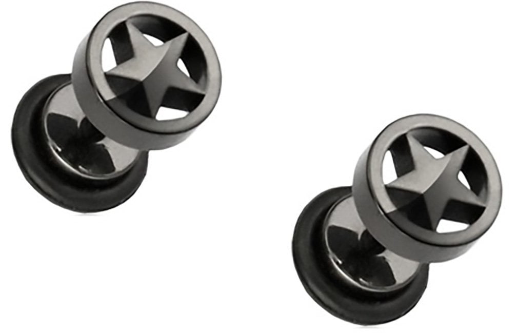 Body Accentz Earrings Rings Fake Star Cheater Plug 16 Gauge - Sold as a ...