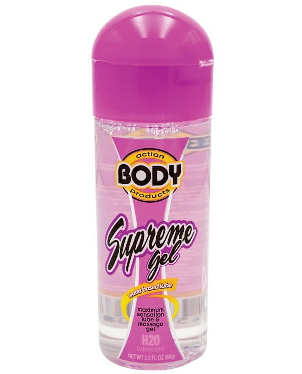 Body Action Supreme Gel, Water Based Personal Lubricant, 2.3 oz ...