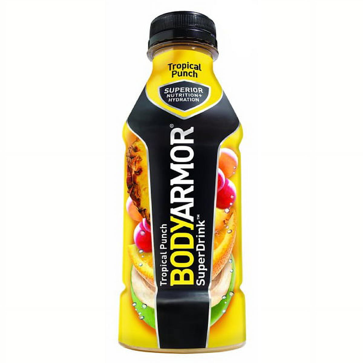 Body Armor Tropical Punch Sports Drink 16 oz Plastic Bottles - Pack of ...