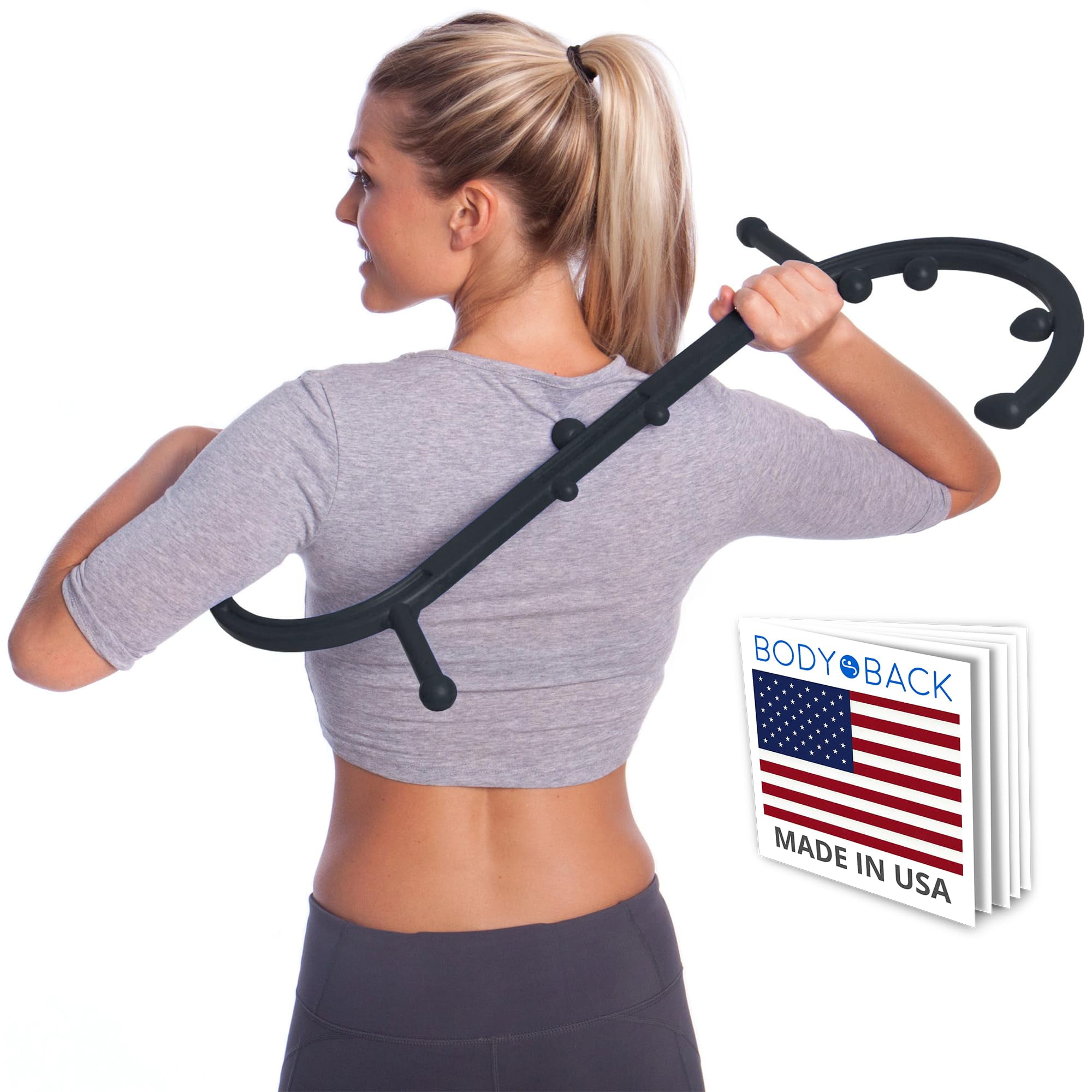 Body Back Buddy Elite Handheld Manual Massage Cane USA Made-Full Body ...