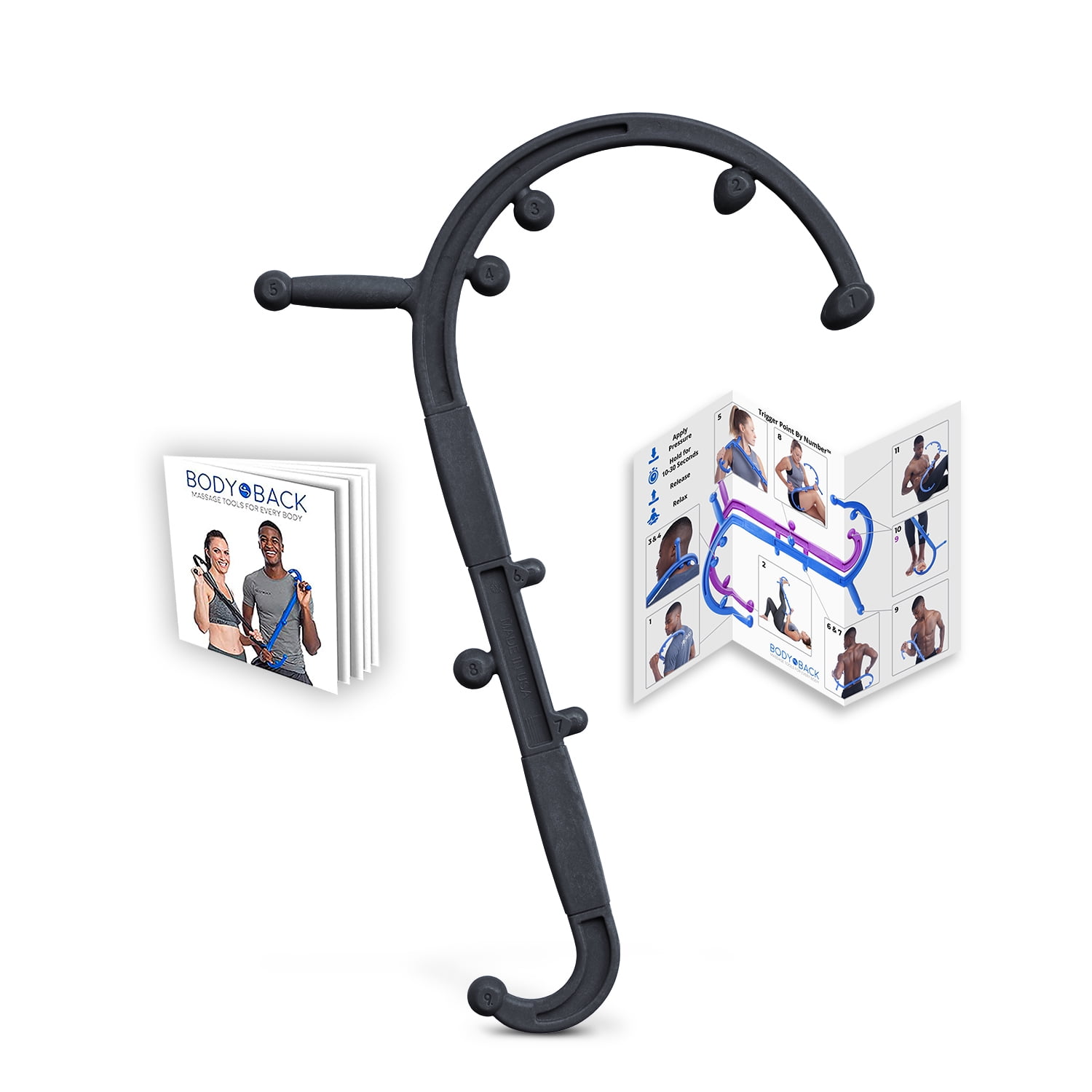Body Back Buddy Jr Manual Back Massager, Trigger Point Therapy Tool ...
