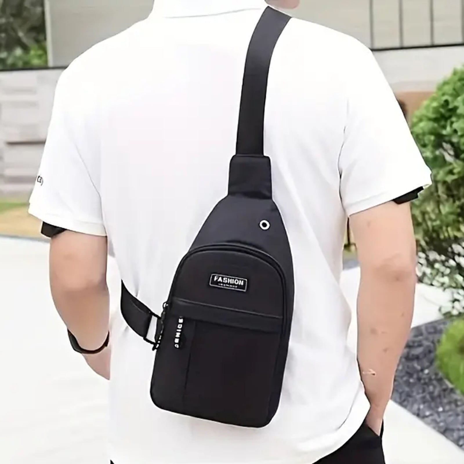 Body Bag Strap Backpack With USB Charging Port Small Strap Body Bag ...