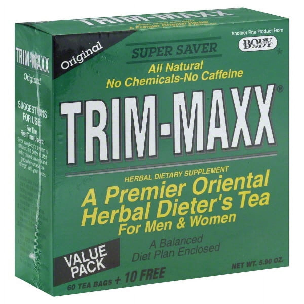 Body Breakthrough Trim-Maxx Herbal Dieter's Tea, 70 Tea Bags, All ...