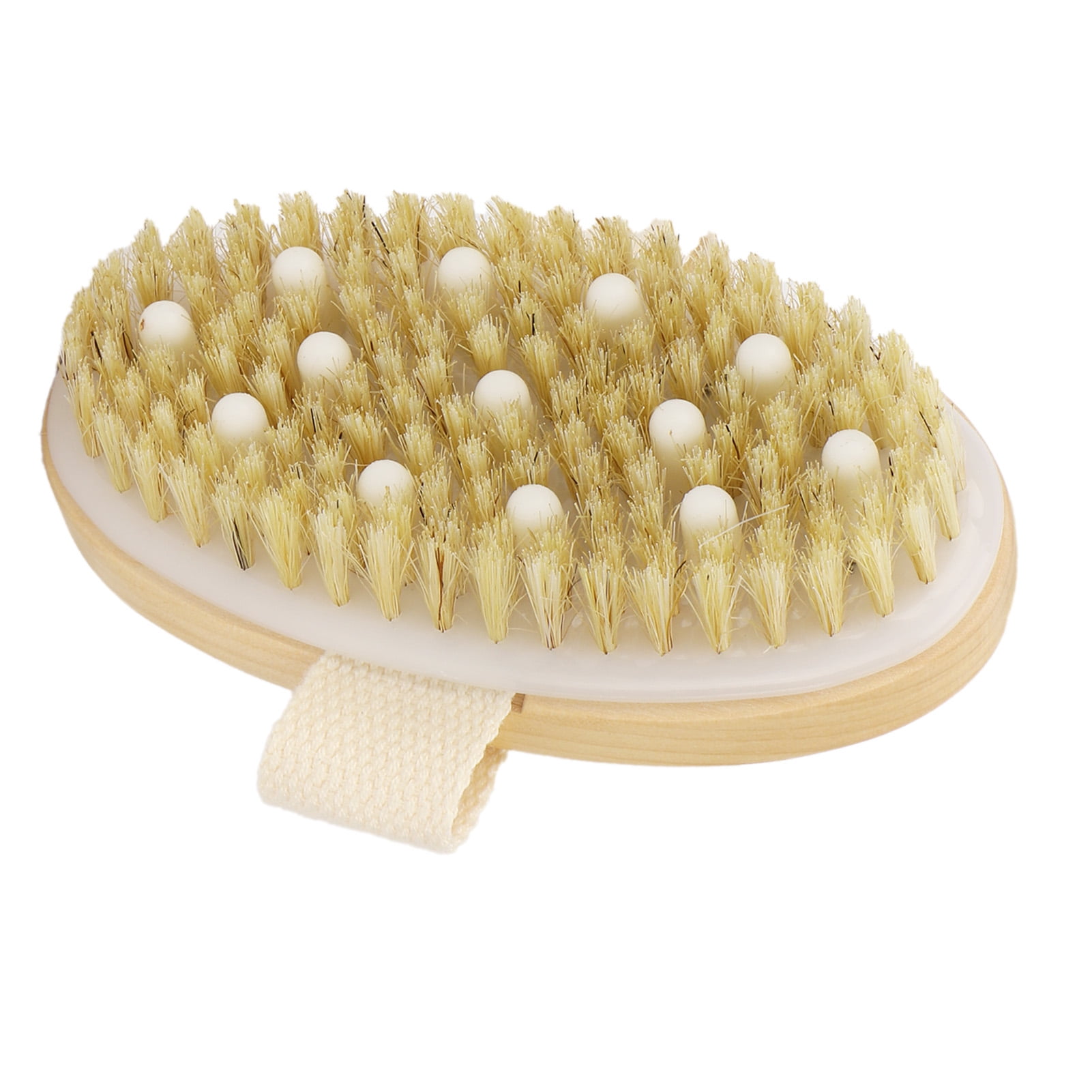Body Brush Scrubber Wood Frame Massage Exfoliating Dry Body Brush for ...