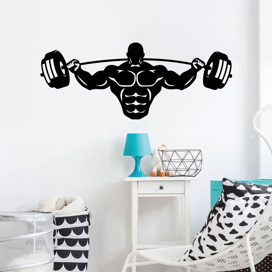 Body Builder Fit Weight Lift Strong Fitness Strength Silhouette ...