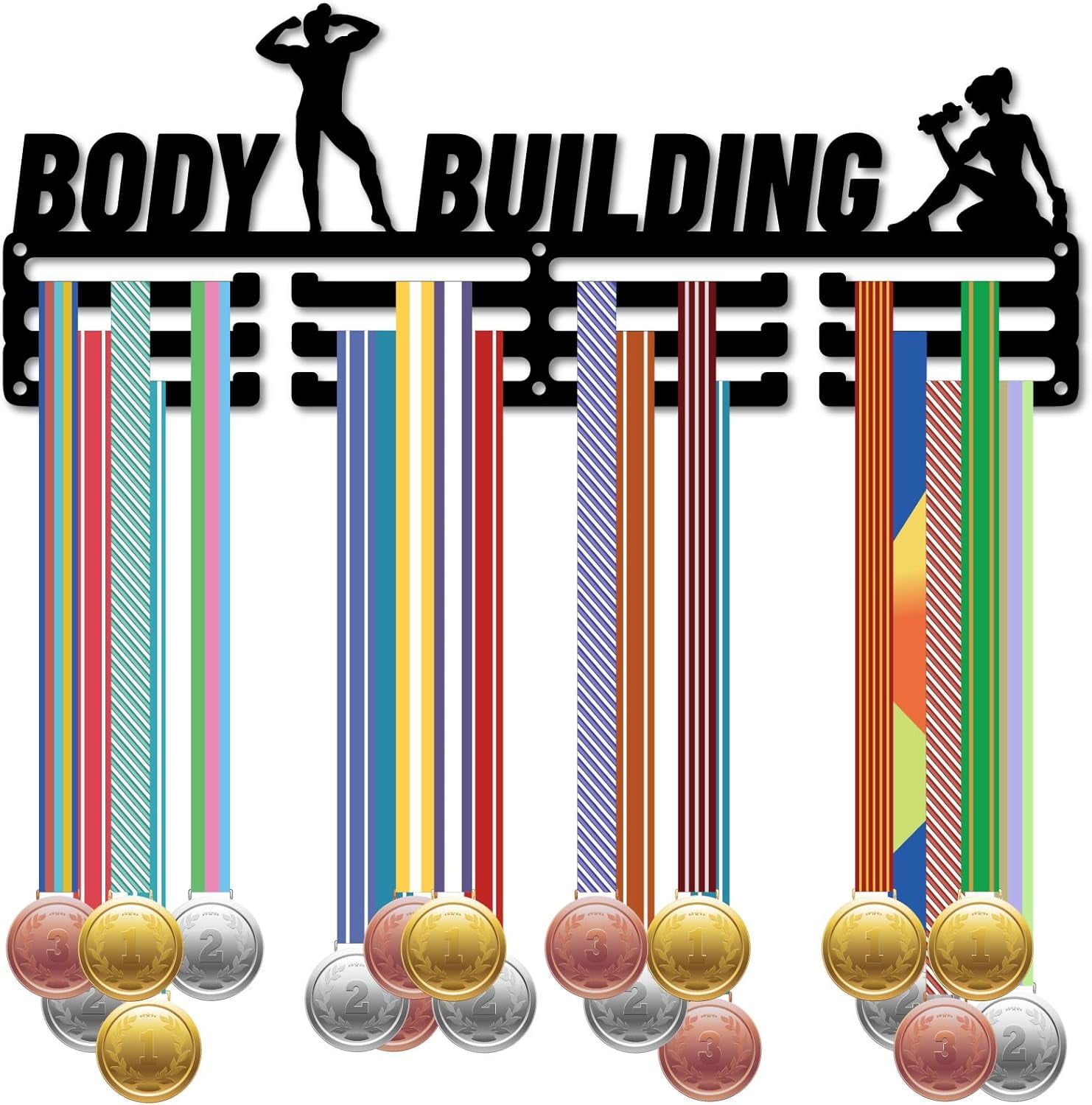 Body Building Medal Holder Bodybuilding Medal Hanger Display Sports ...