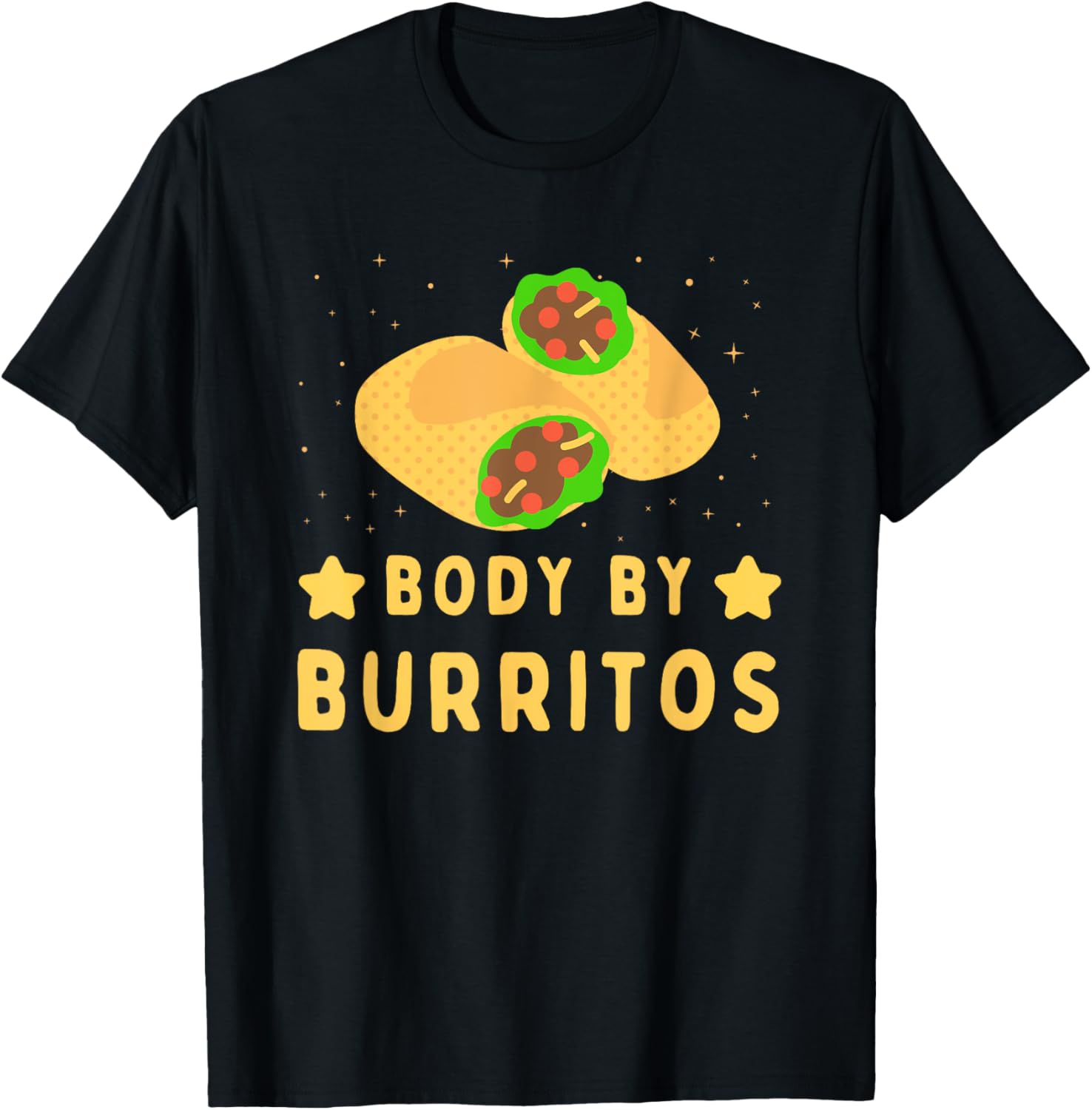 Body By Burritos Mexican Food Cinco De Mayo T-Shirt - Walmart.com