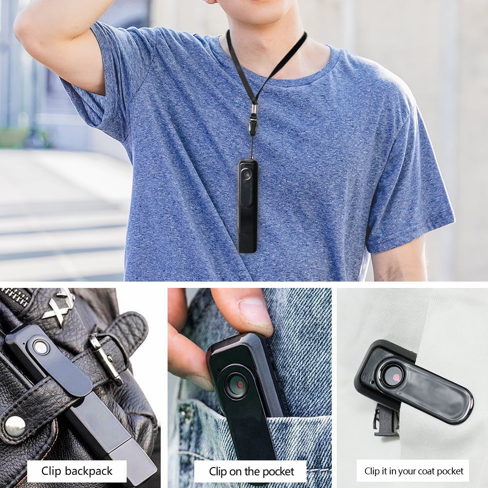Body Camera HD 1080P Wearable Mini Portable One Key Fast Record for ...