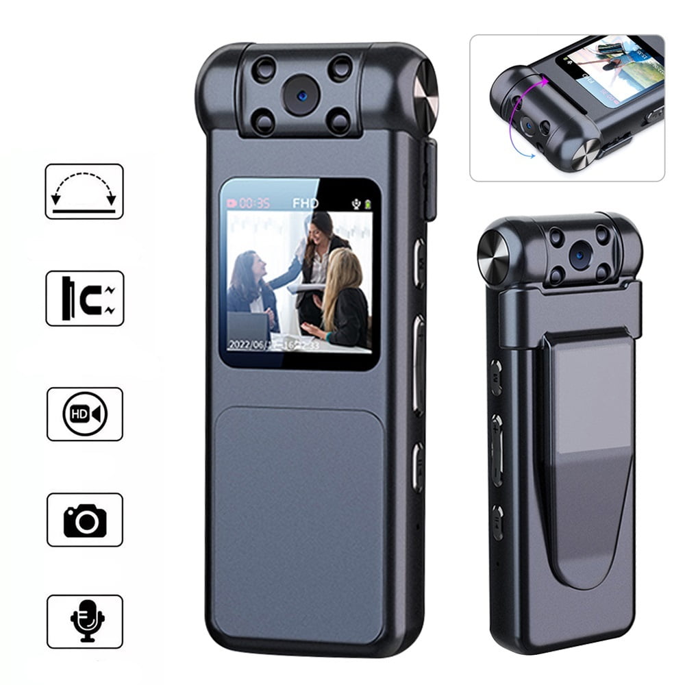 Body Camera LED Screen Cam Night Vision Body Camera Recording Motion ...