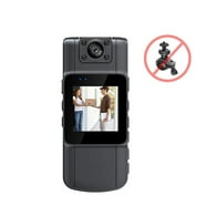 MARVUE 4K Body Camera with External Microphone, 270° Rotatable Mini ...