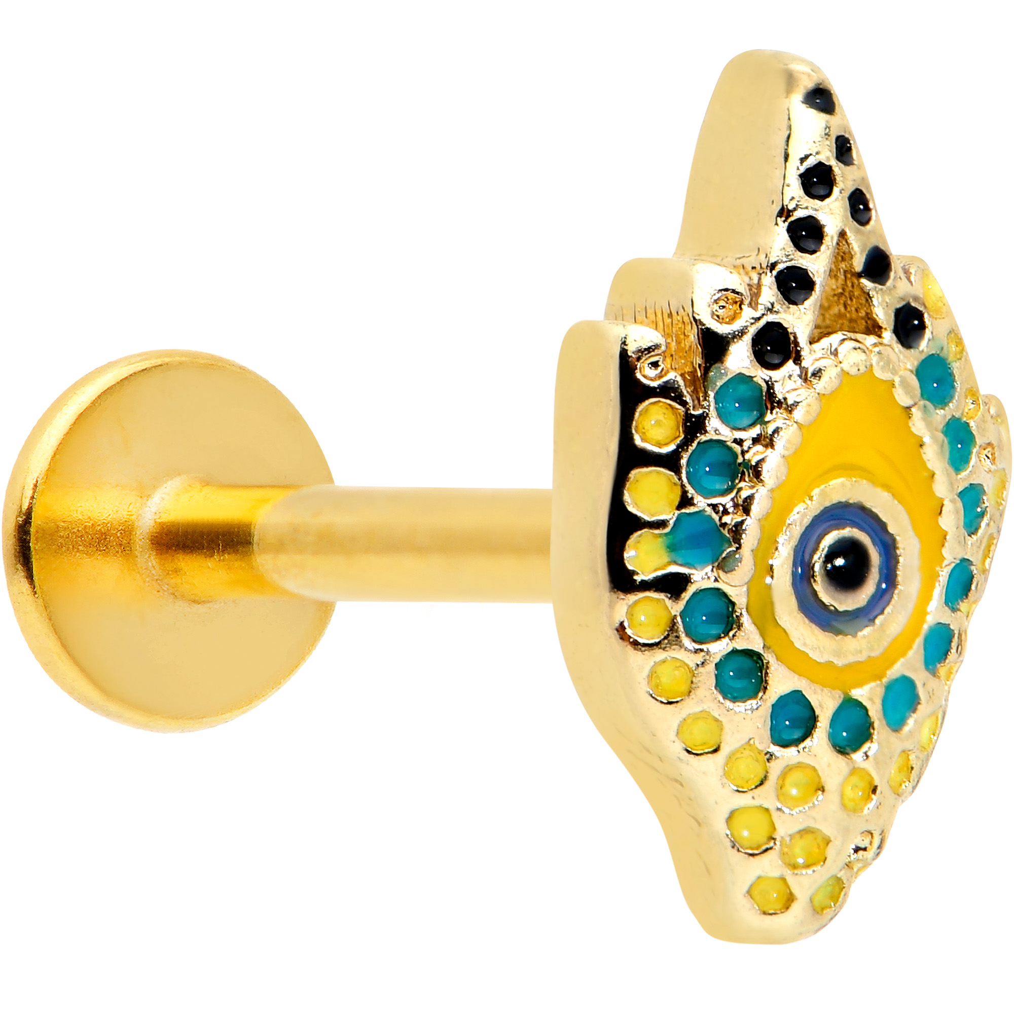 Body Candy 16G 316L Stainless Steel Bright PVD Bold Baroque Peacock ...