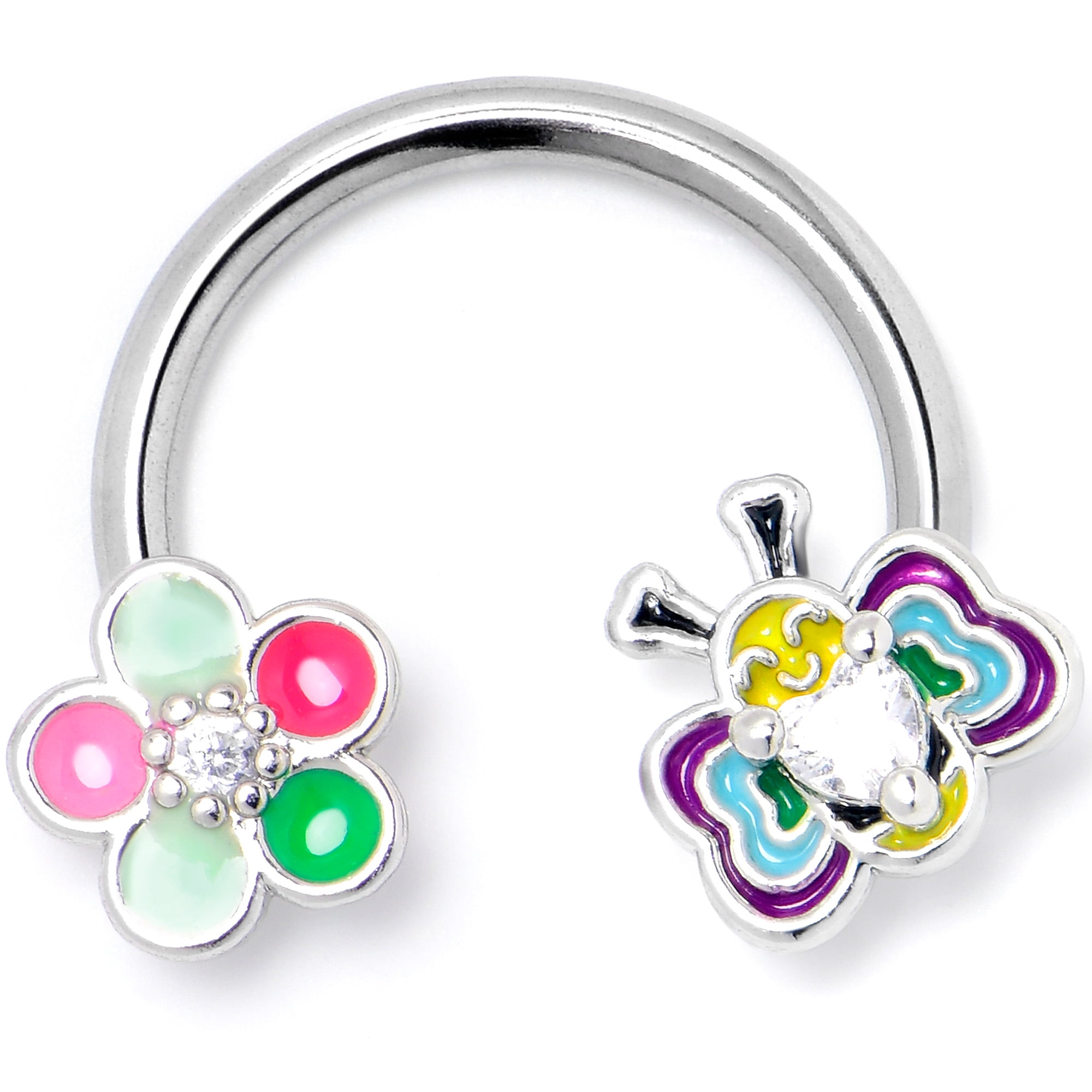 Body Candy 16G 316L Stainless Steel Horseshoe Circular Barbell ...