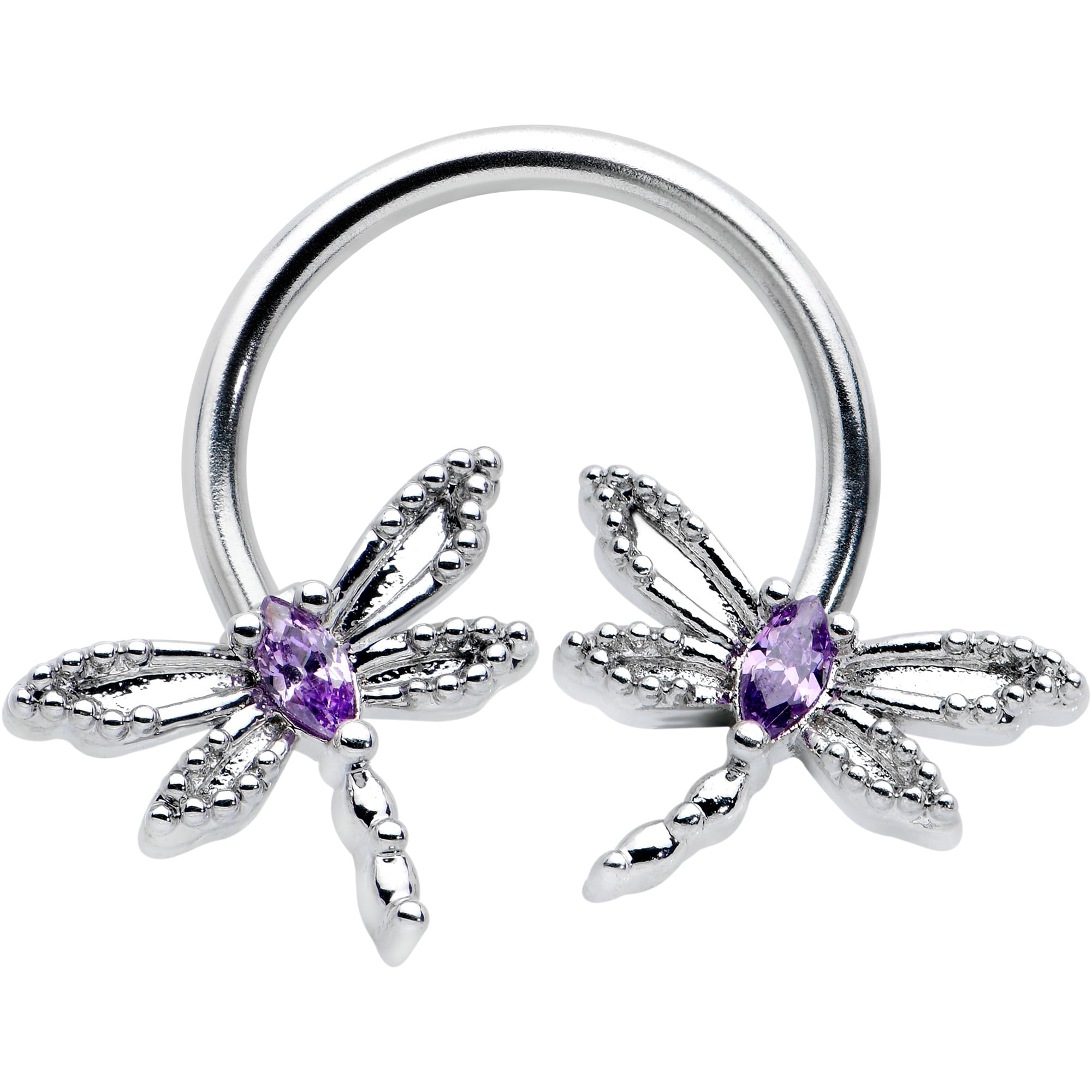 Body Candy 16G 316L Stainless Steel Horseshoe Circular Barbell Open ...
