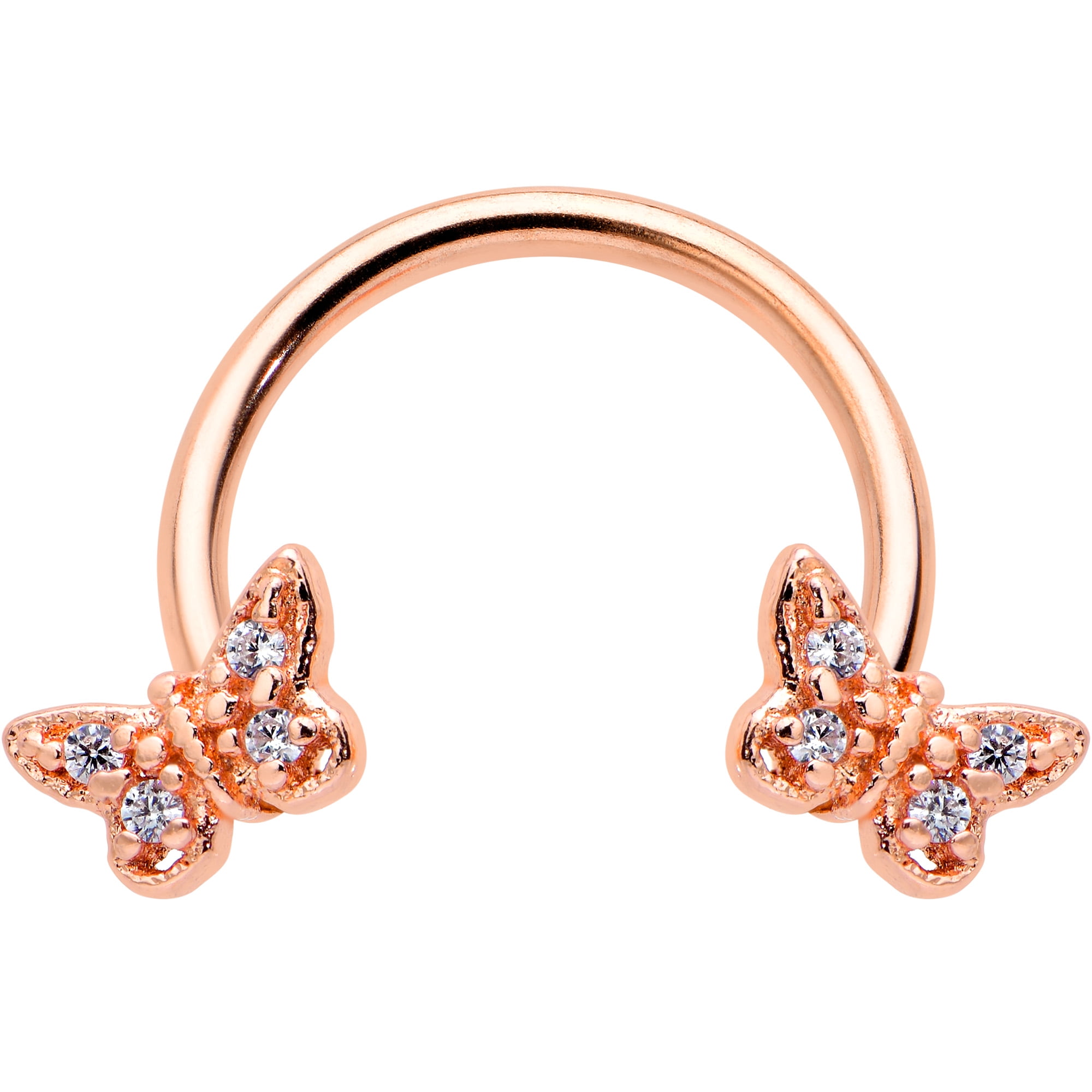 Body Candy 16G 316L Steel Horseshoe Circular Barbell Earring Regal ...