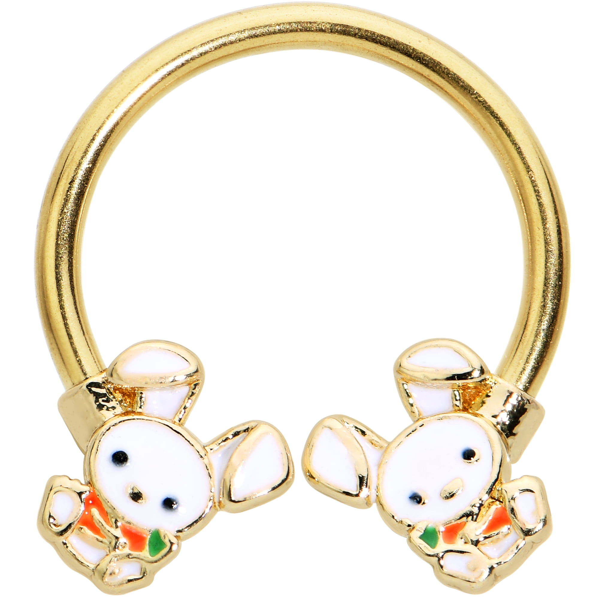 Body Candy 16G Surgical Steel Bright Horseshoe Circular Barbell Curved ...