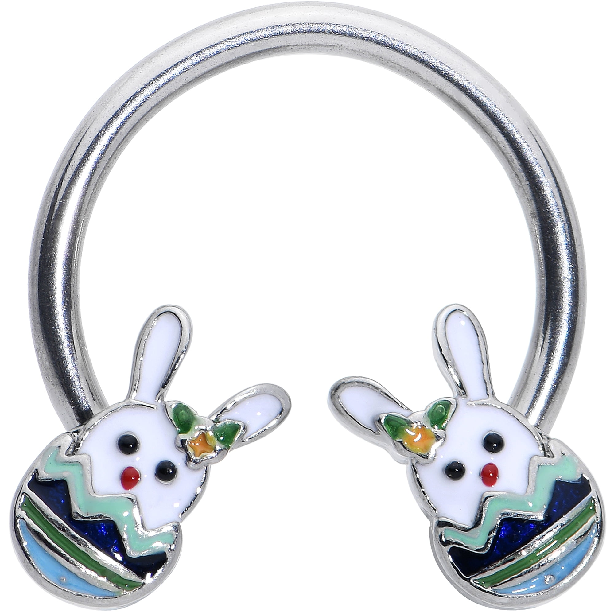 Body Candy 16G Surgical Steel Horseshoe Circular Barbell Curved Barbell ...